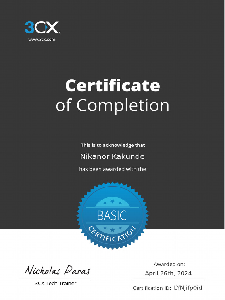 3CX Basic Certified Engineer V20 | PDF