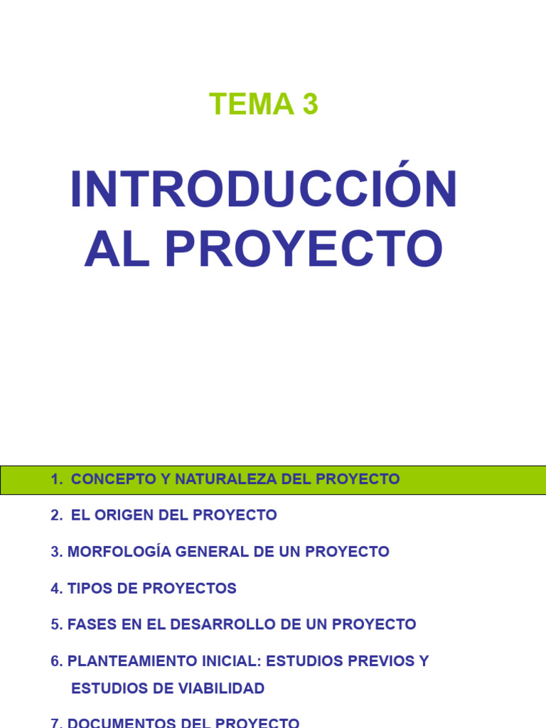 Tema 3.Introduccion al proyecto | PDF | Business | Presupuesto