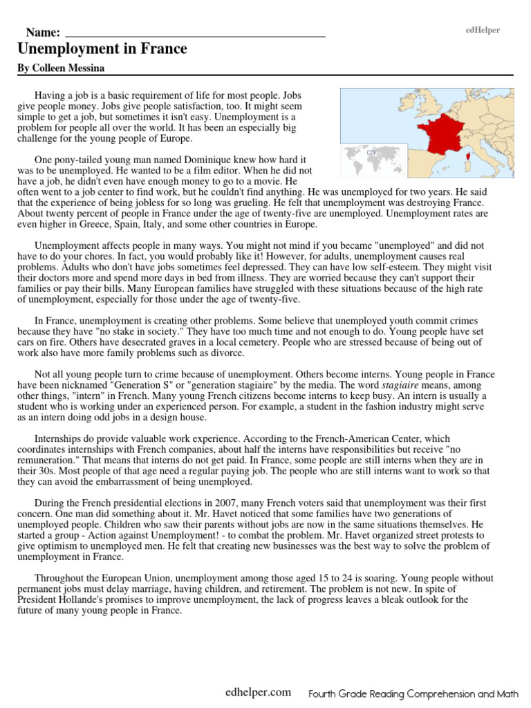 4th Grade Reading Comprehension Worksheets | Download Free PDF ...