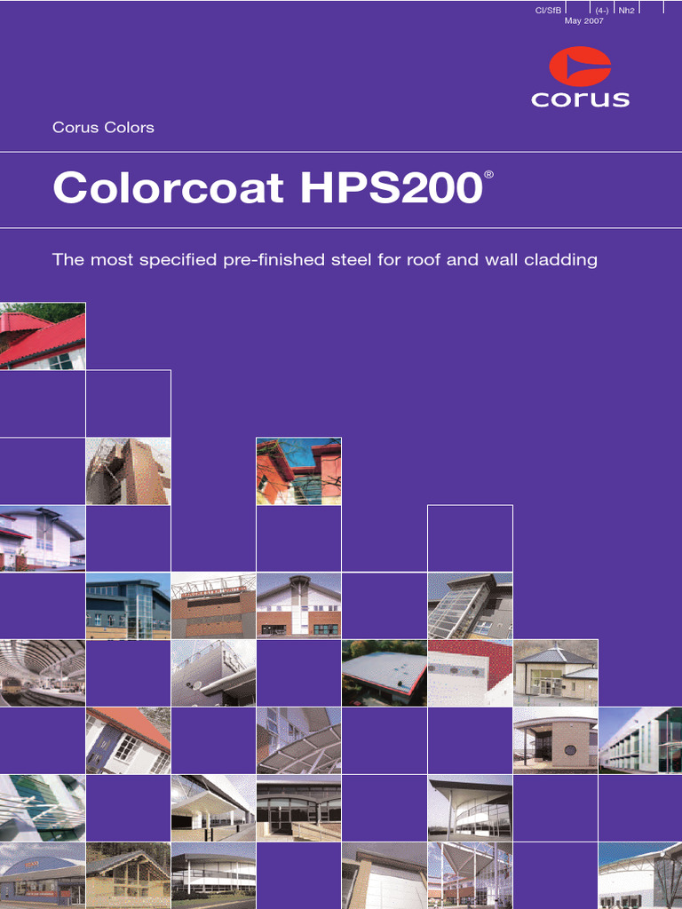 Colorcoat hps200 Brochure | PDF | Corrosion | Ultraviolet