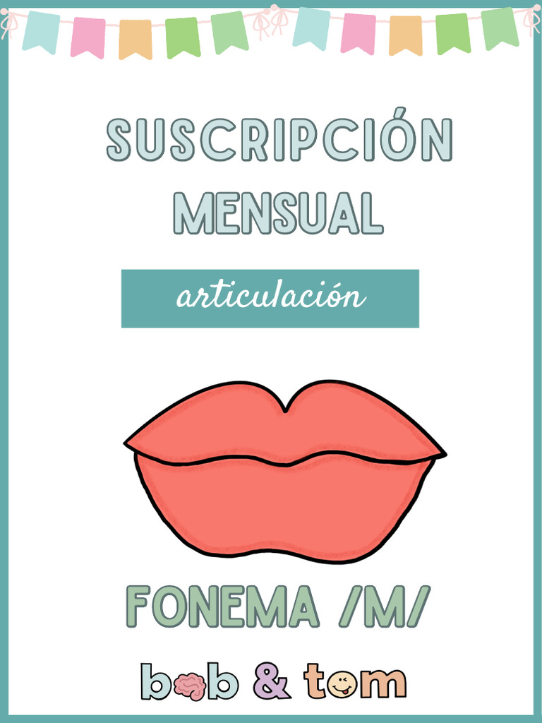 Actividades de fonemas y sílabas /m/ | PDF