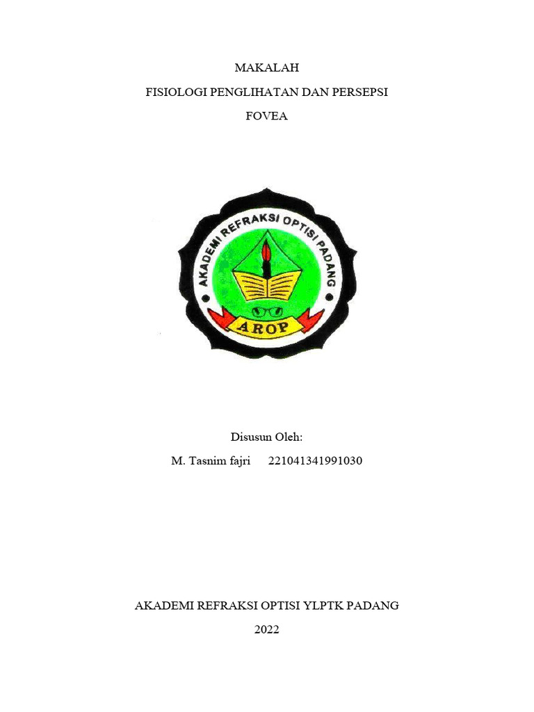 Fungsi dan Anatomi Fovea pada Mata | PDF