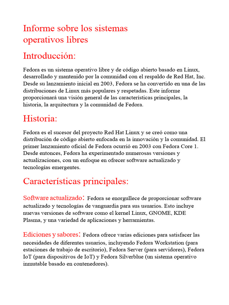 Informe sobre los sistemas operativos libres y licenciados ALEJANDRO ... Informe sobre los sistemas operativos libres y licenciados ALEJANDRO ...