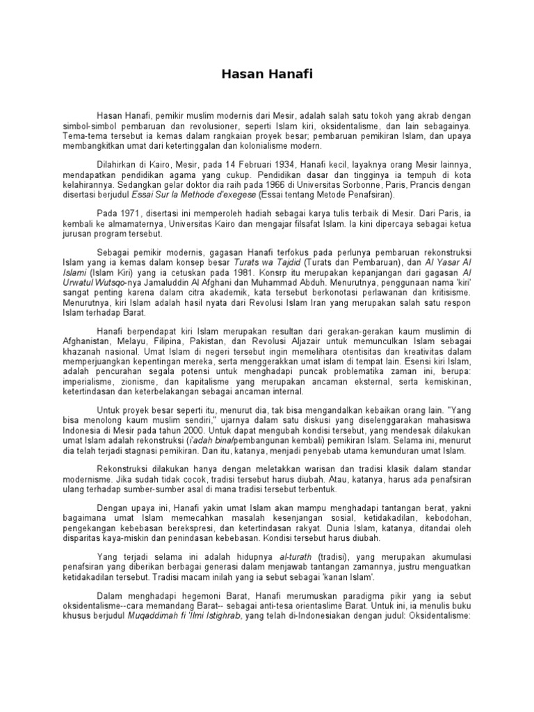 Hasan Hanafi | PDF