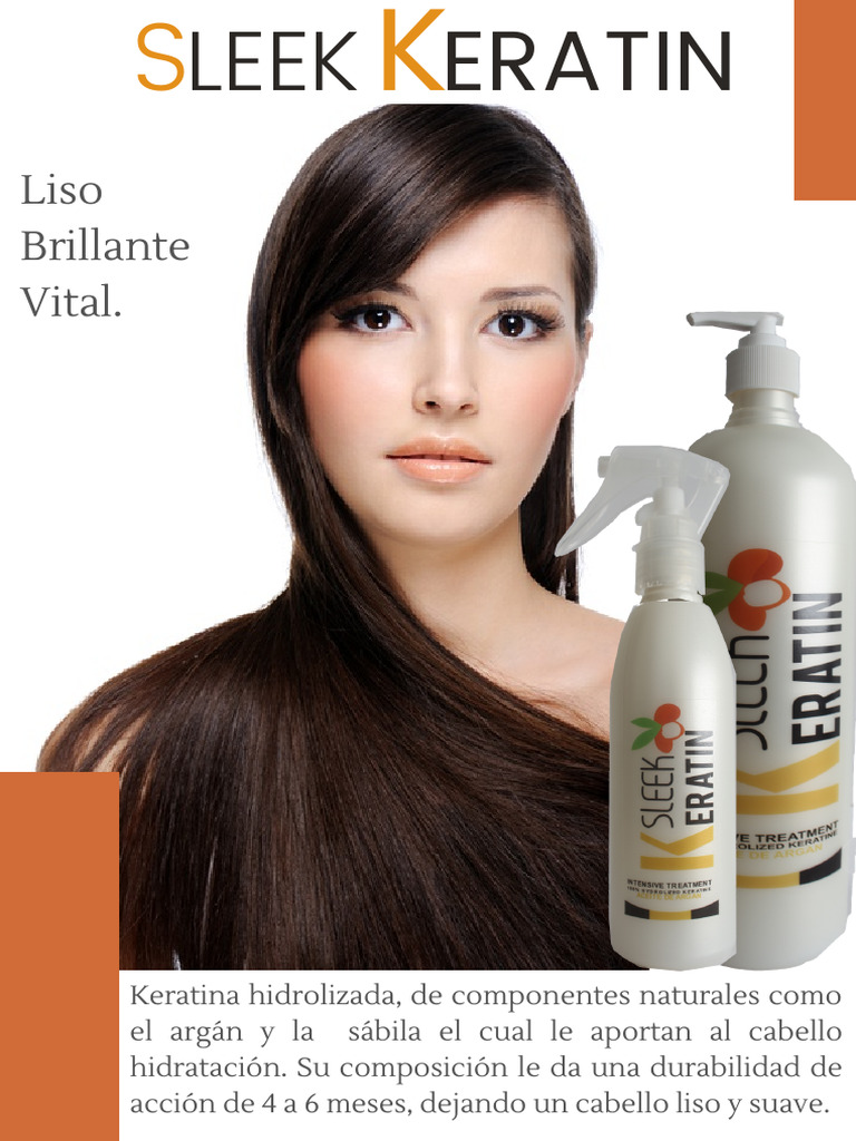 Aplicación de Keratina Sleek en Cabello | PDF