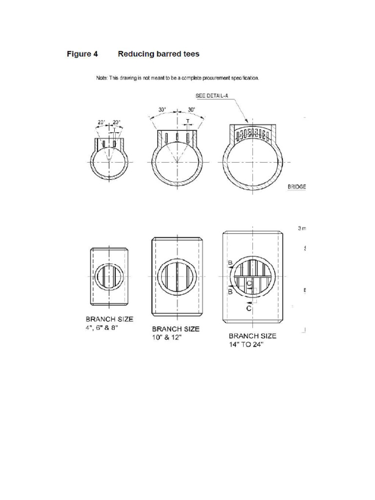 Barred Tee Reference Drawing | PDF