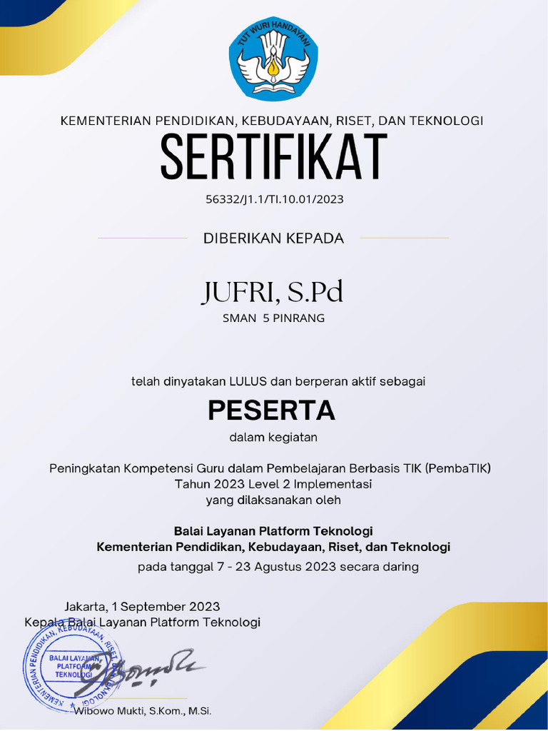 Sertifikat Pembatik Level 2 | PDF