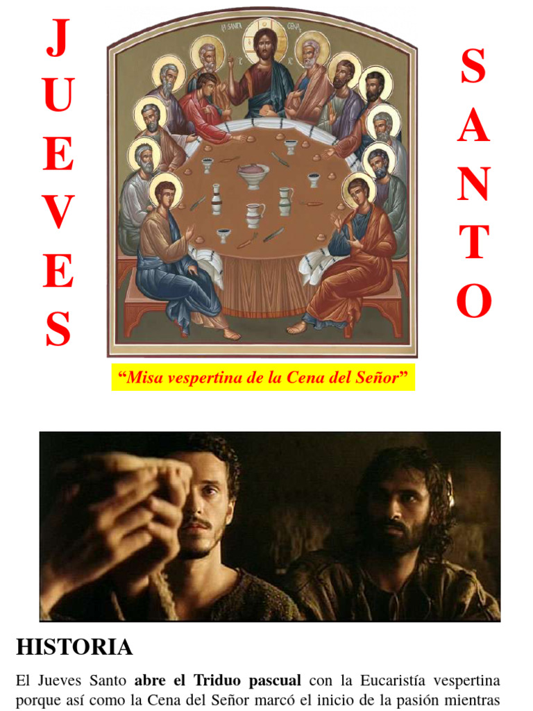 Jueves Santo | PDF | eucaristía | Pascua de Resurrección