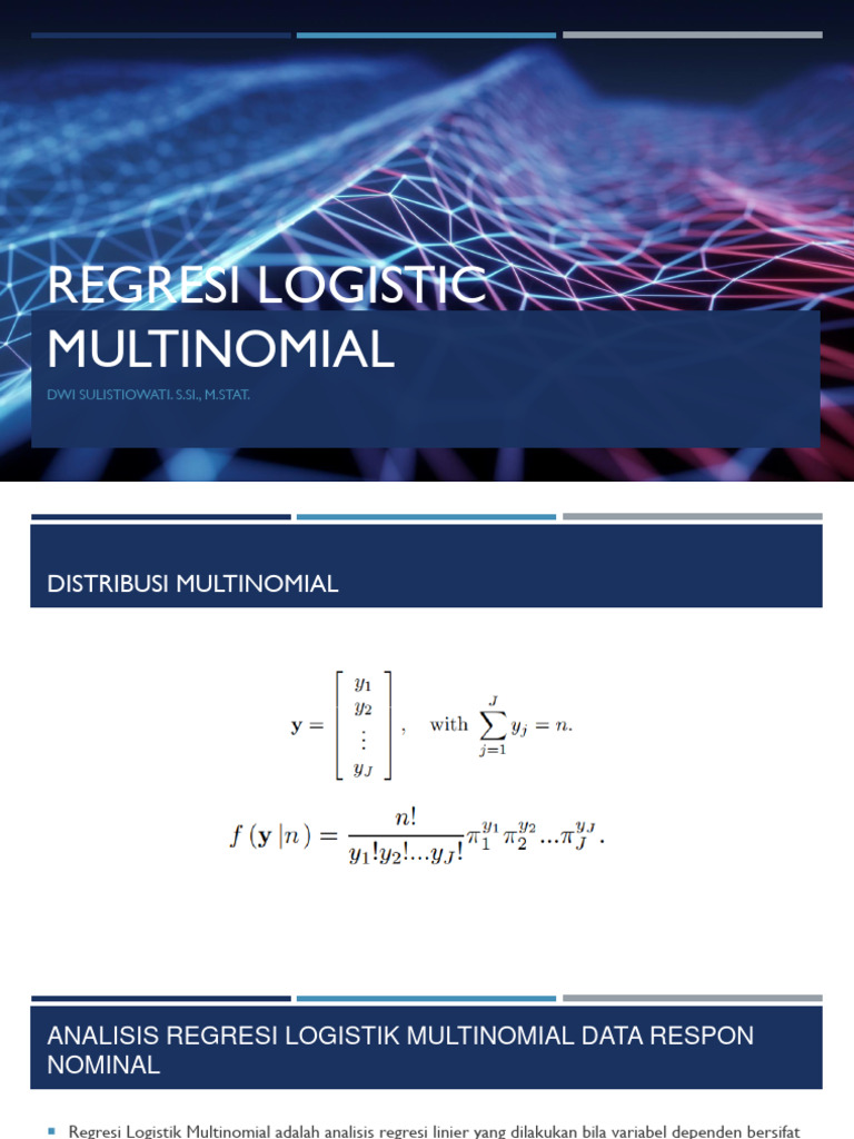 Analisis Regresi Logistik Multinomial | PDF | Metode & Bahan Ajar ...