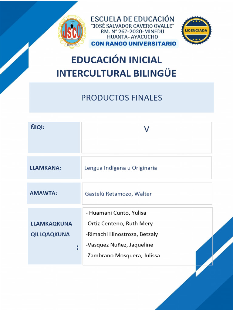 PRODUCTOS FINALES | PDF