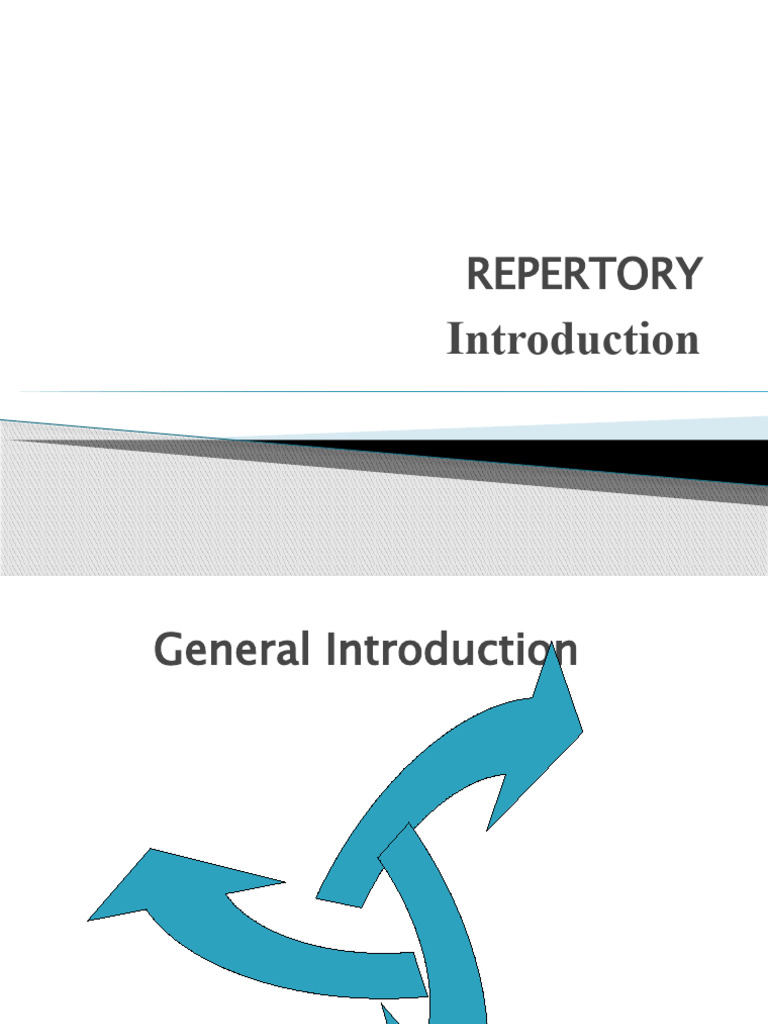 Introduction Repertory New | PDF | Homeopathy | Medicine