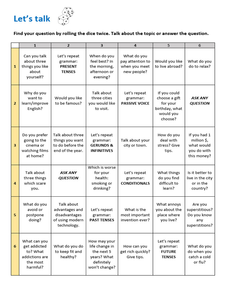 Board Game - Over B2 | PDF | Grammar | Linguistics