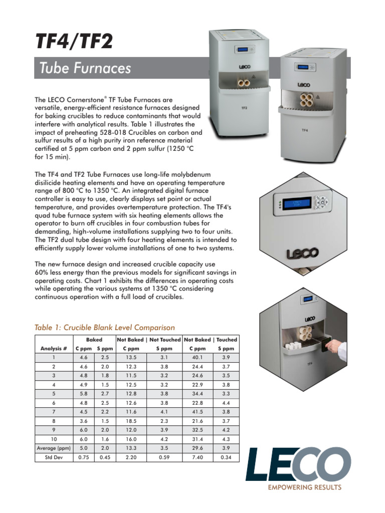 TF4-TF2 Tube Furnaces 209-255 | PDF | Efficient Energy Use | Energy ...
