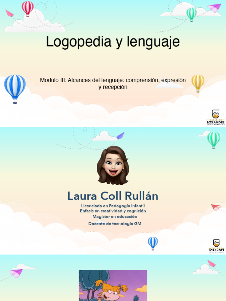 Modulo III - Logopedia 2023pdf | PDF | Aquisición de idioma | Palabra