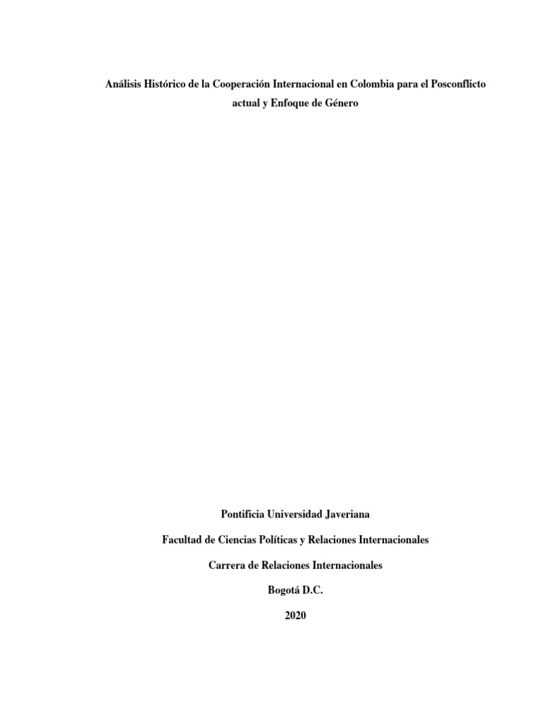 Trabajo de Grado - Geraldine Camila Rueda Benavides | PDF | Género ...