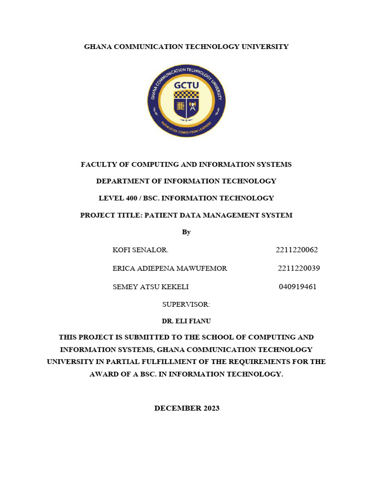 Design and Implementation of Stadium Management System | PDF | Electronic Health Record ...
