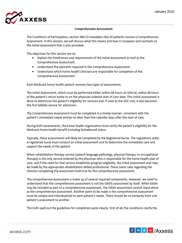 (TRX) HomeHealth-Intermediate-Clinical-Comprehensive Assessment-Script ...