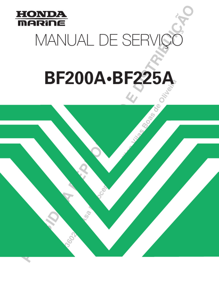 BF200 - 225 (00x6b-Zy2-001) | PDF | Motores | Motor de Combustão interna