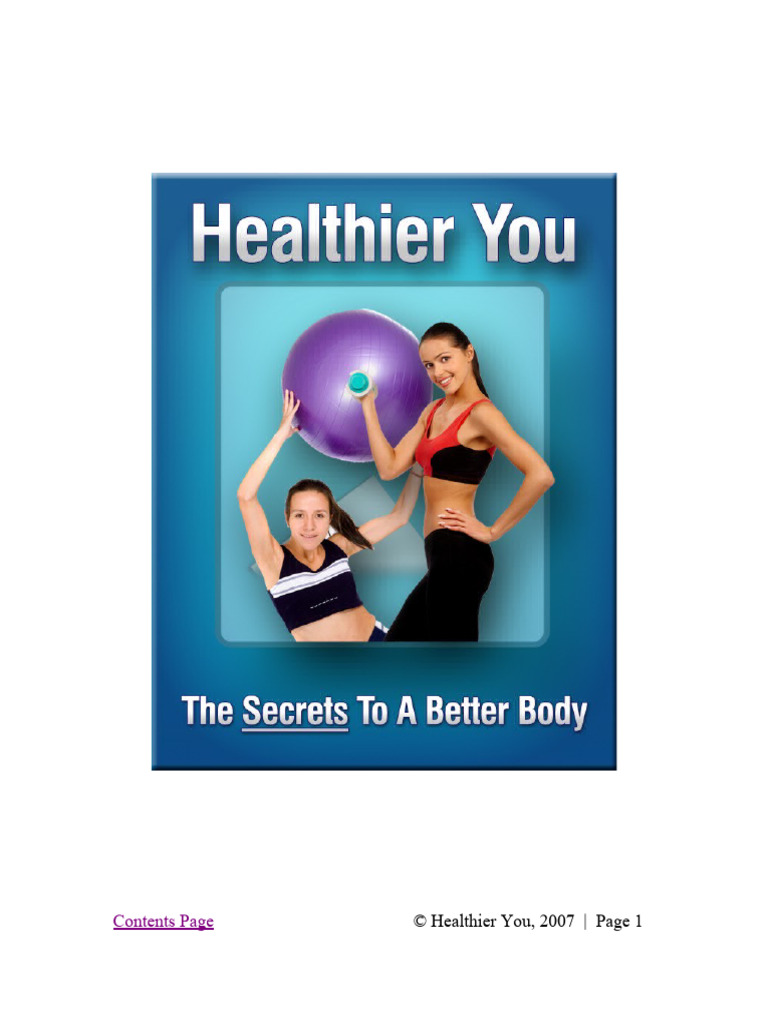 Healthier You | PDF | Obesity | Dieting