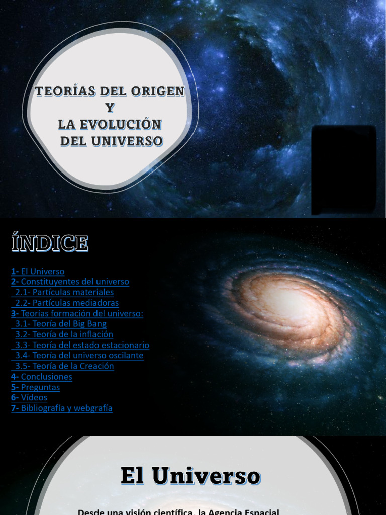 Teorías Acerca Del Origen y Evolución Del Universo | PDF | Universo ...