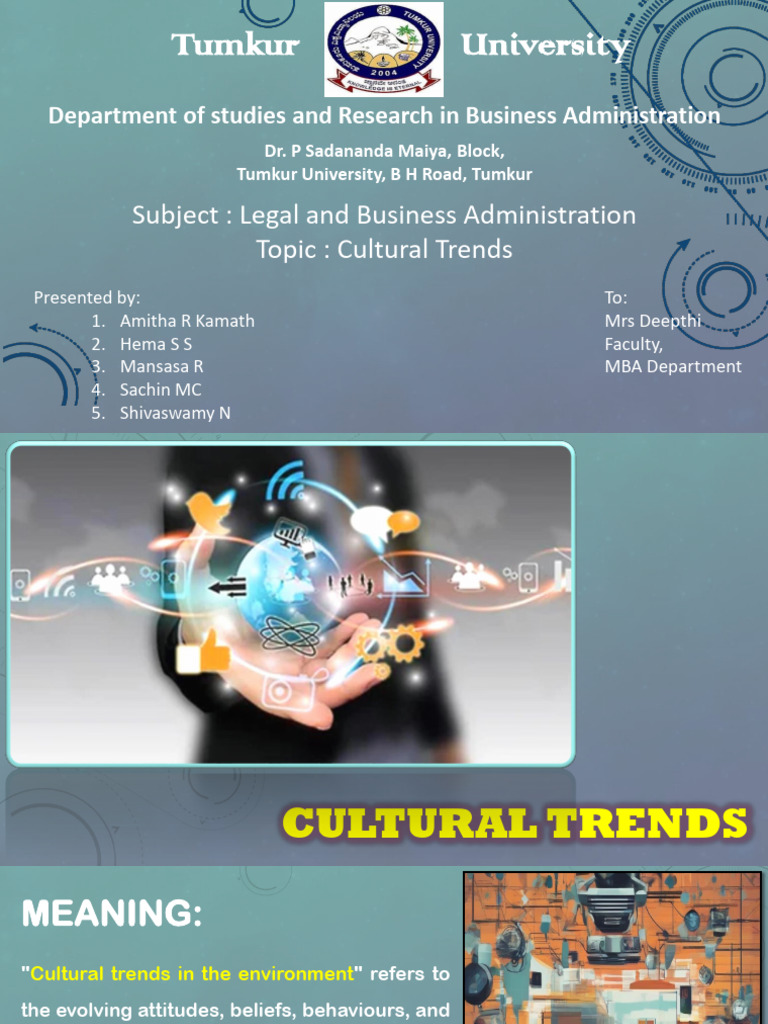 Cultural Trends | PDF | Brand | Consumer Behaviour