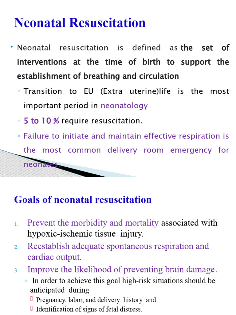 02 Neonatal Resuscitation Pptx Ppt Pdf Preterm Birth Cardiopulmonary Resuscitation