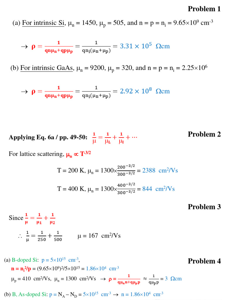 (Solutions) Carrier Transport Phenomena | PDF | Physical Phenomena | Electricity