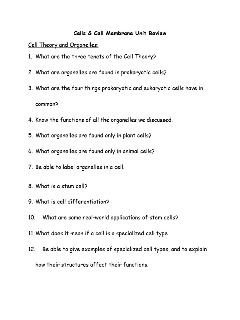 Cell Biology Review: Organelles & Enzymes | PDF | Enzyme | Cell (Biology)