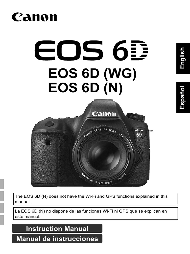 Eos6d Bim7 en Es | PDF | Camera | Rechargeable Battery