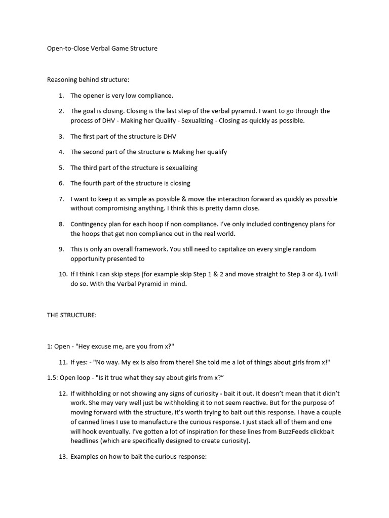 Verbal Game Strategy Guide | PDF | Psychology | Behavioural Sciences