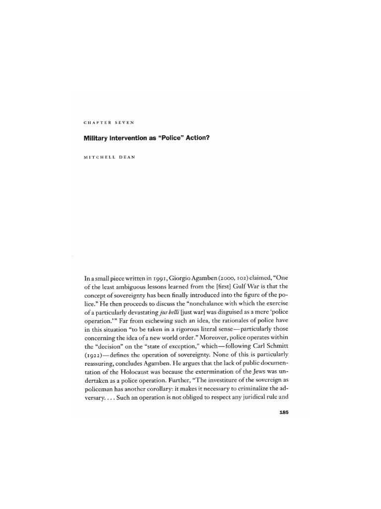 Dean - Military Intervention As Police Action | PDF