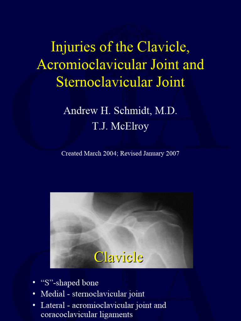 Clavicle AC SC Joints | PDF | Shoulder | Skeletal System