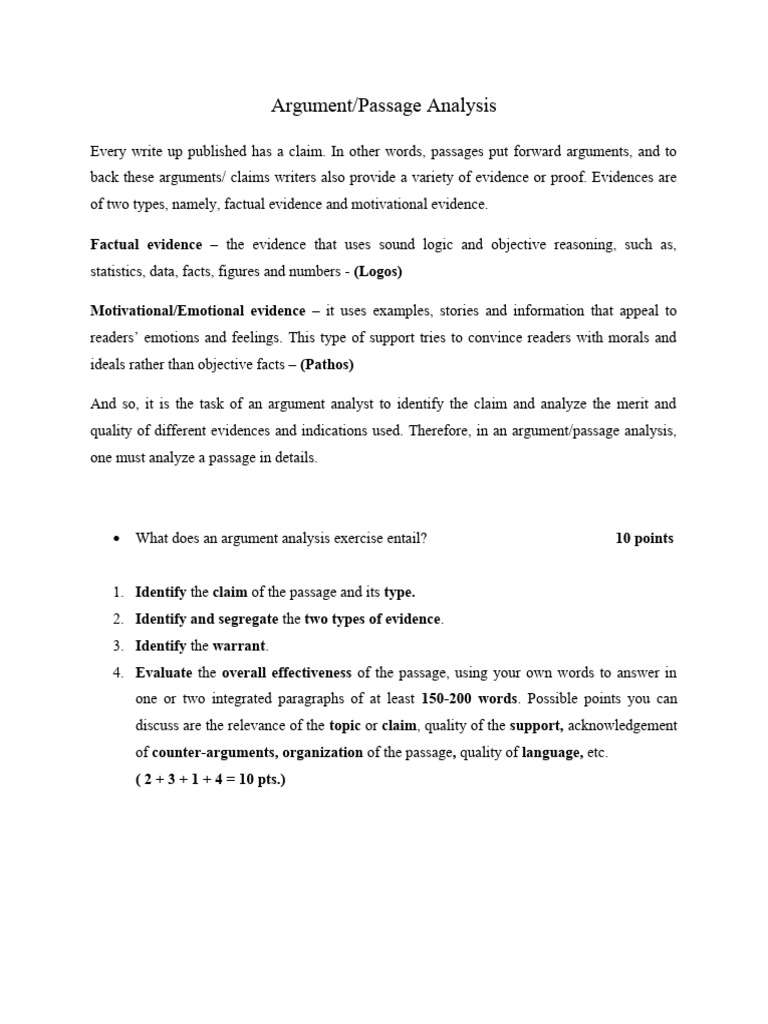 What Is Argument Analysis Pdf