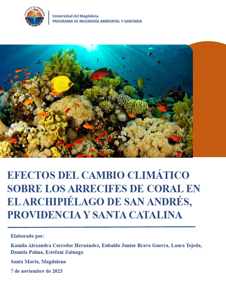 Efectos Del Cambio Climático Sobre Los Arrecifes de Coral | PDF | Arrecife de coral | Biodiversidad