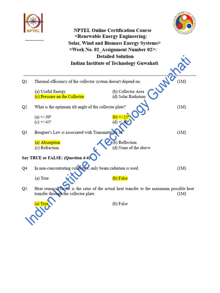 Week 2 Detailed Solution.docx (1) | PDF | Physical Phenomena ...