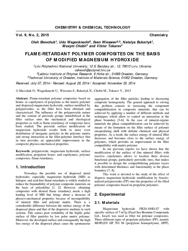 Flame-Retardant Polymer Composites | PDF | Composite Material | Polymers