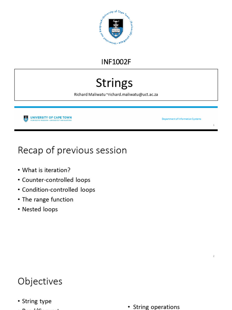 Python String Operations and Methods | PDF | String (Computer Science) | Python (Programming ...