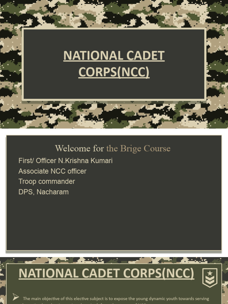 NCC Induction | Download Free PDF | Military Organization