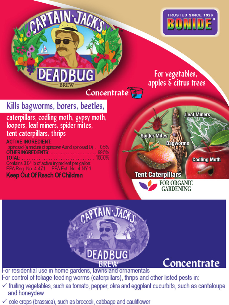 Captain Jacks Deadbug Label | PDF | Cabbage | Broccoli