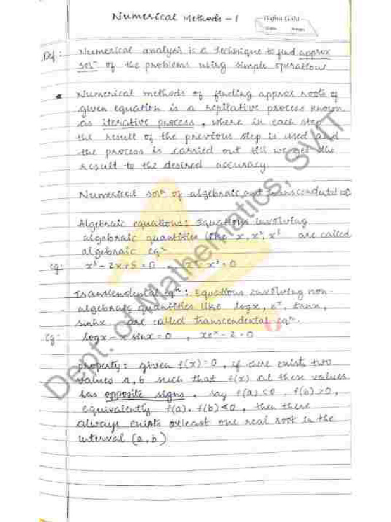 Numerical Methods 2 | PDF