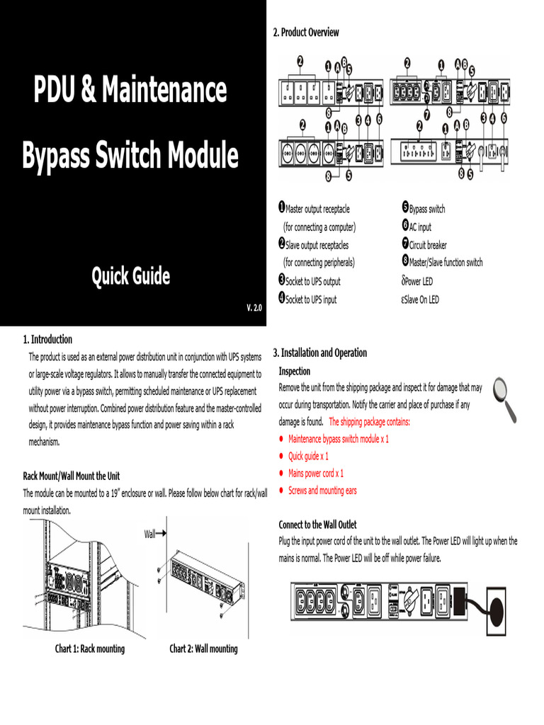 MBS Rack 1 3K - Quick Guide - v2.0 | PDF | Ac Power Plugs And Sockets ...