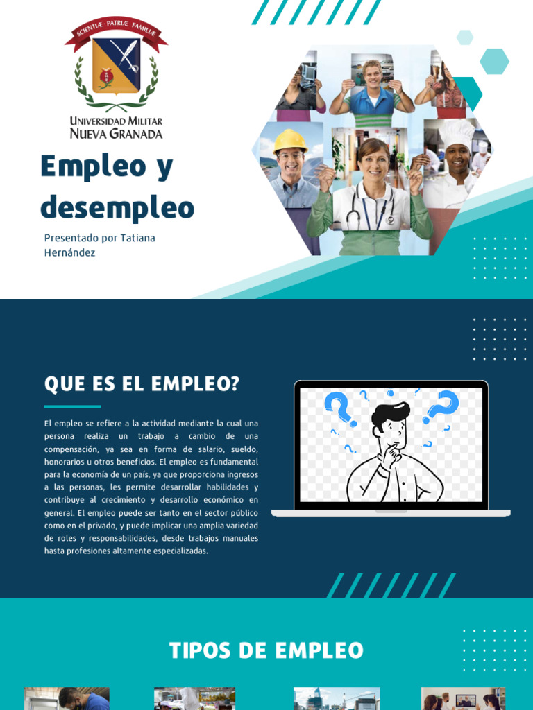 Exposición Empleo y Desempleo | PDF | Empleo | Desempleo