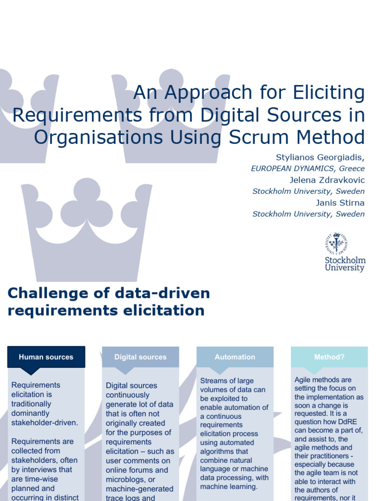 An Agile Method For Eliciting Requirements From Digital Sources in Organisations Using | PDF ...