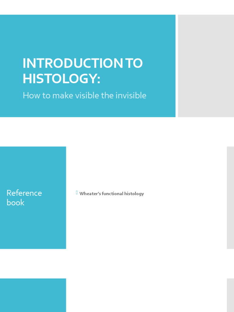 1. Intro to Histology and Microscopy | PDF | Histology | Staining
