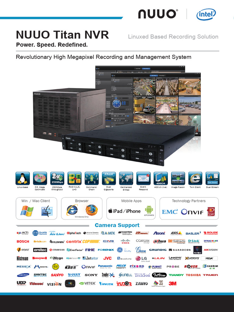 Folder - TitanNVR - V1.6 - En-Modelo de Servdores | PDF | Server (Computing) | 64 Bit Computing