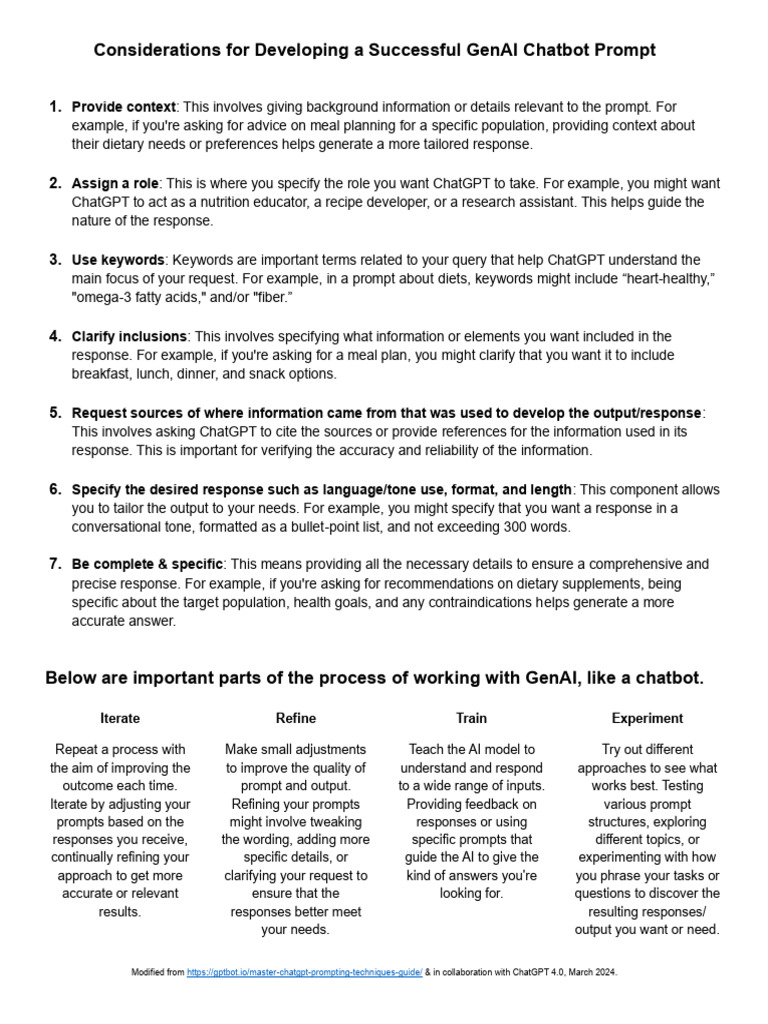 Considerations-for-a-GenAI-Prompt | PDF | Cognition | Cognitive Science