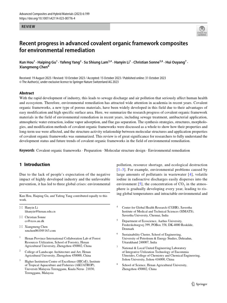 Synthesis of COF - 3 | PDF | Adsorption | Organic Synthesis
