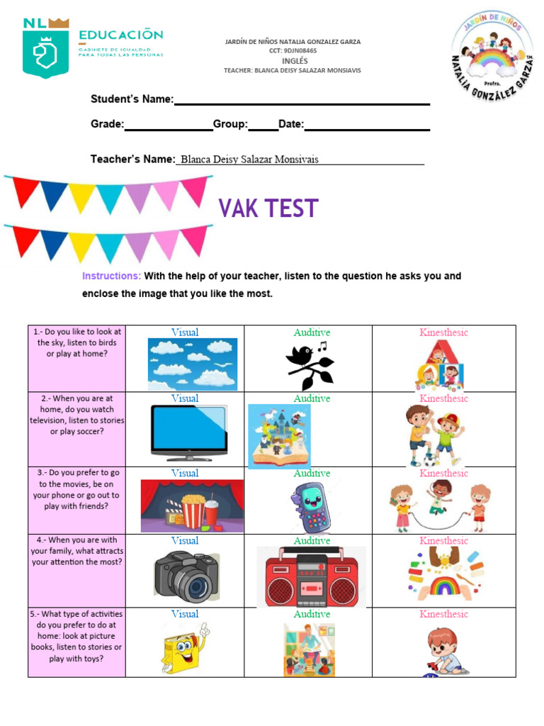 Test Vak Deisy | PDF
