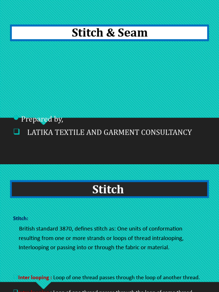 Stitch Classification and Types Overview | PDF | Seam (Sewing) | Yarn