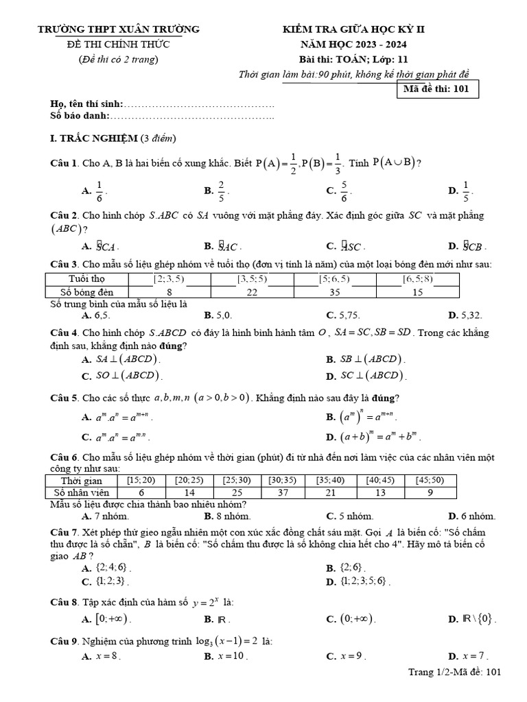 Bài tập HSK1 | PDF